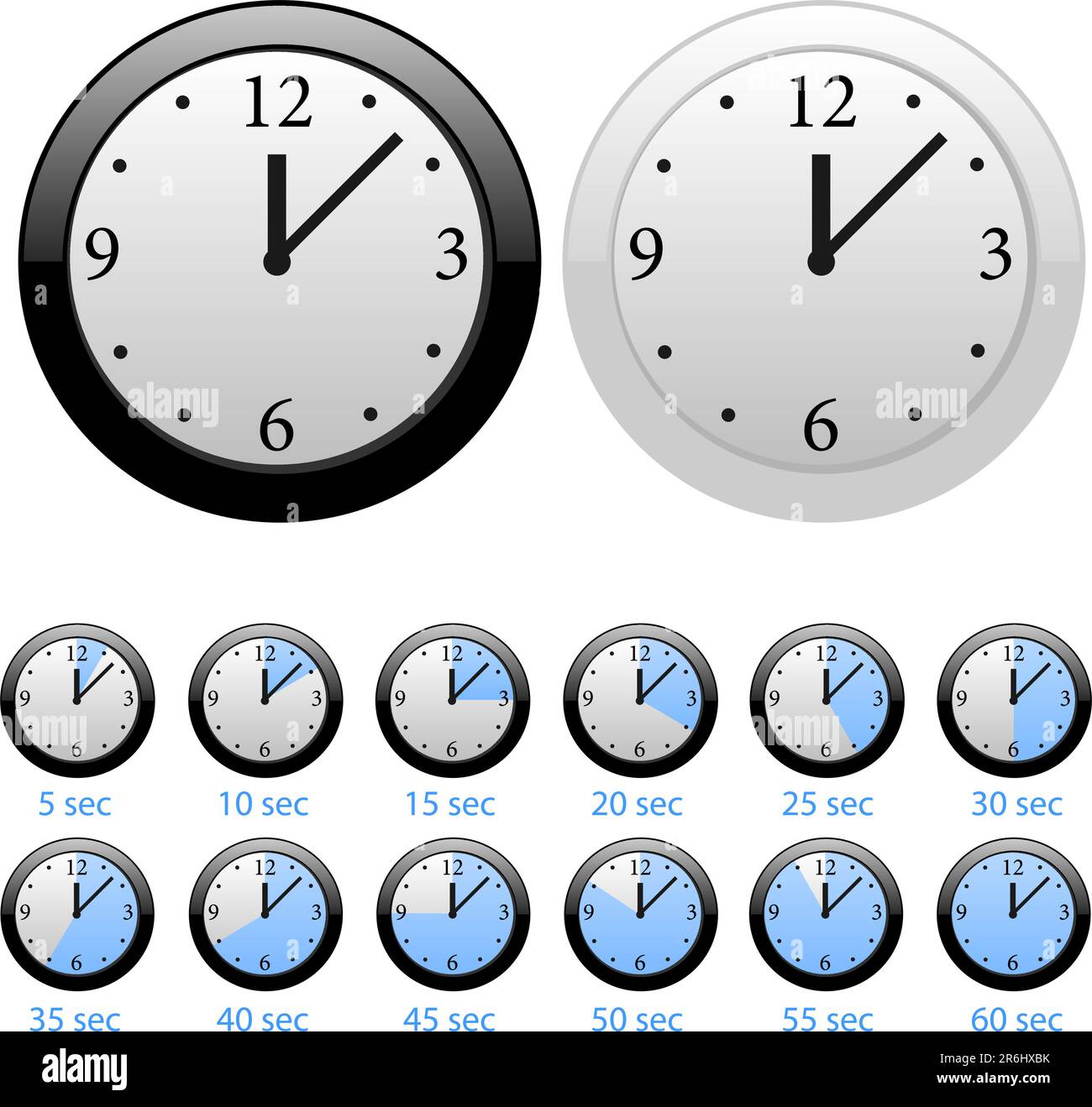 Side second Stock Vector Images - Alamy