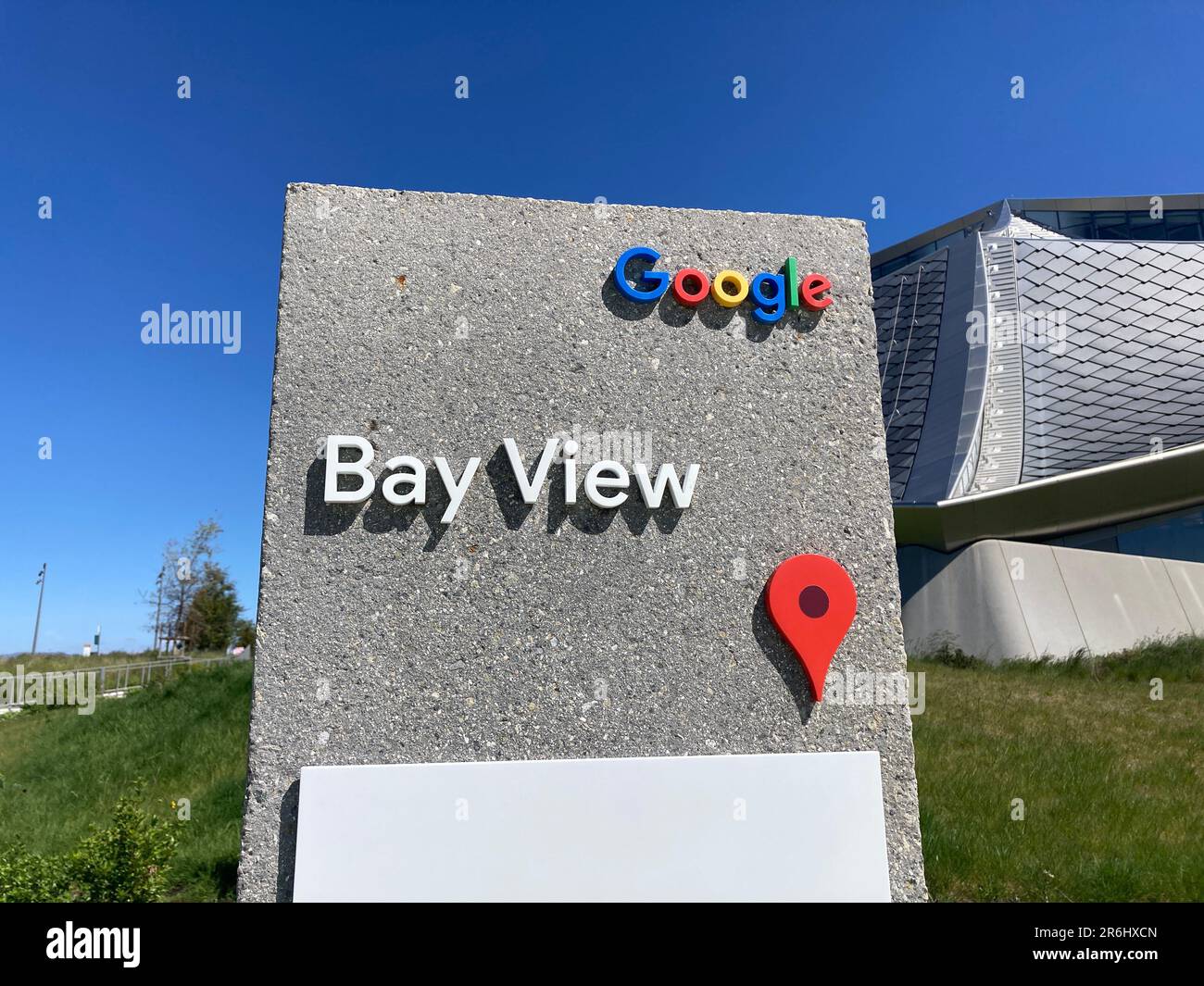 Navigational signs at Google Bay View campus - Mountain View ...