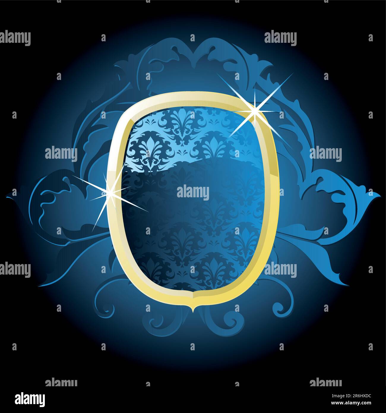 Shiny shield illustration over a dark background Stock Vector Image ...