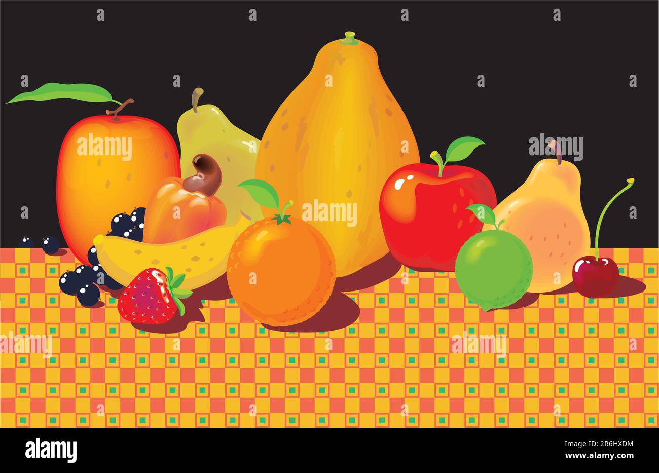 Climate change fruits Stock Vector Images - Alamy