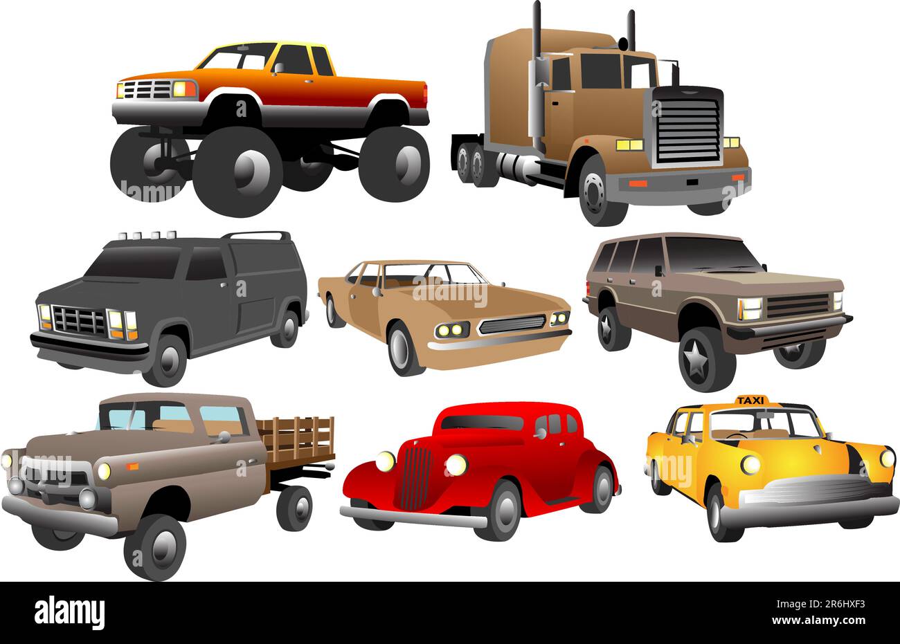 car collections for your design, vector illustration Stock Vector Image ...