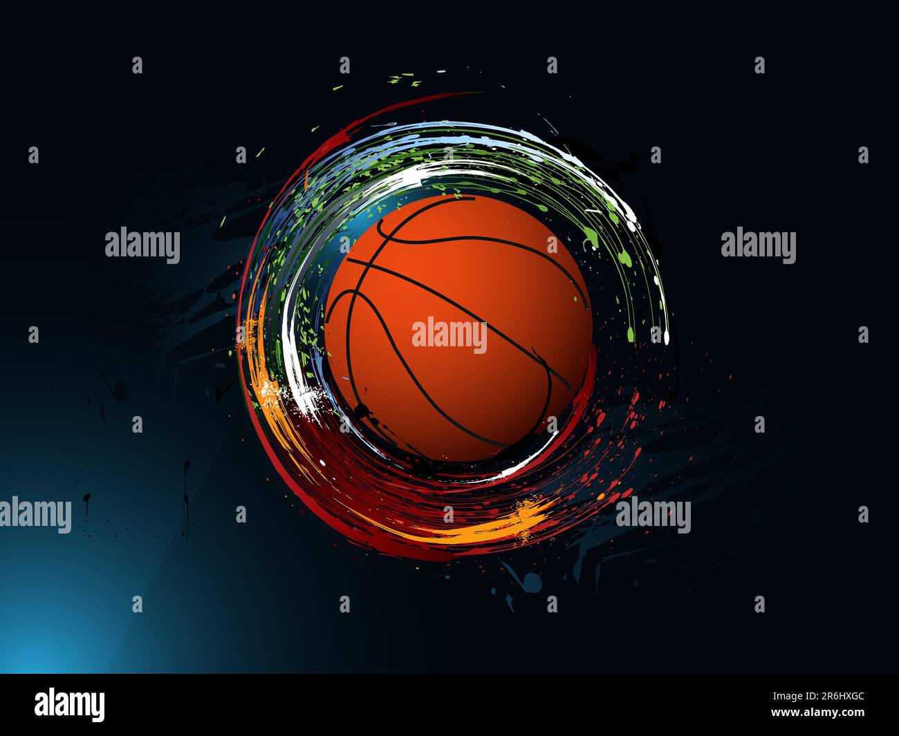 Abstract grunge basketball background vector hi-res stock photography ...