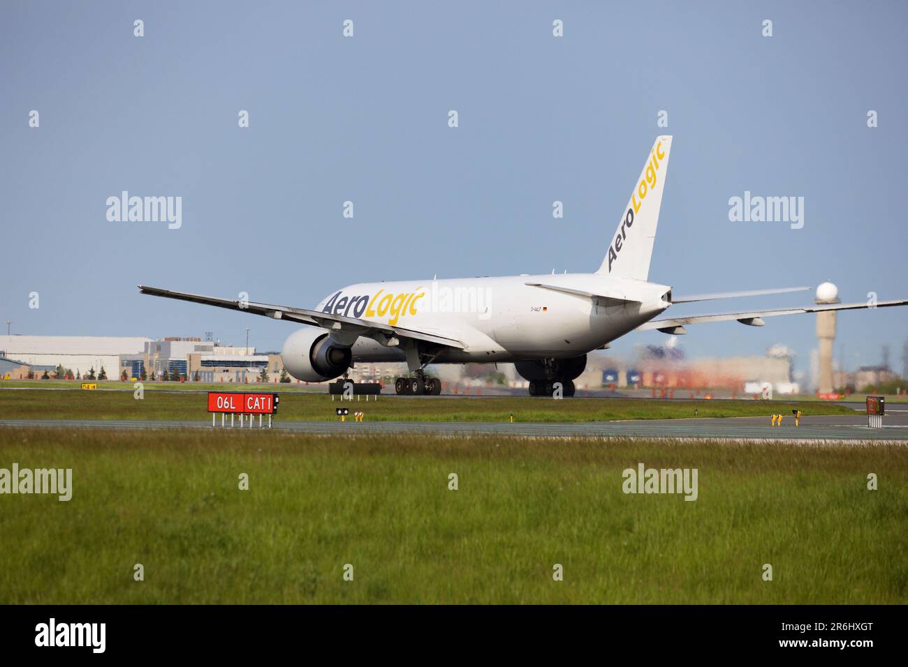 AeroLogic Boeing 777F, D-AALF, Taxiing for Takeoff at Pearson Airport ...