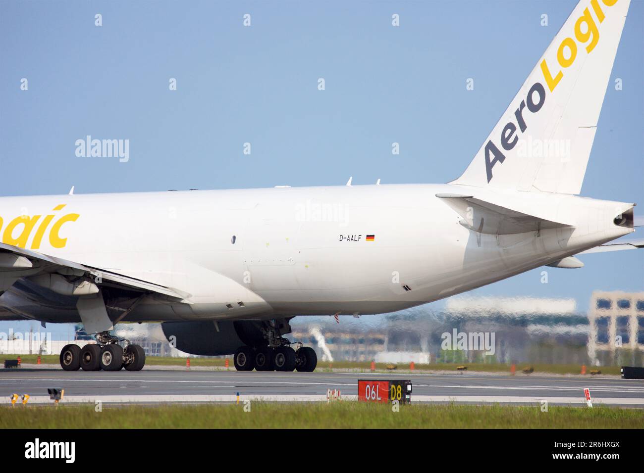AeroLogic Boeing 777F, D-AALF, Taxiing for Takeoff at Pearson Airport ...