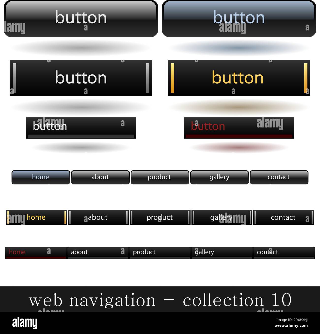 Vector buttons for web Stock Vector Image & Art - Alamy