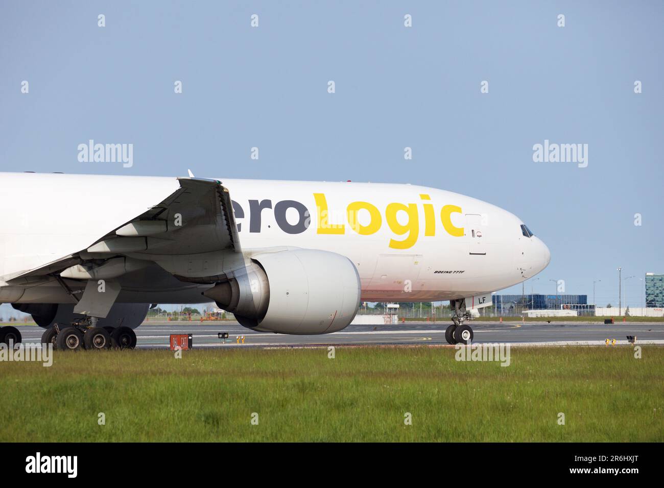 AeroLogic Boeing 777F, D-AALF, Taxiing for Takeoff at Pearson Airport ...