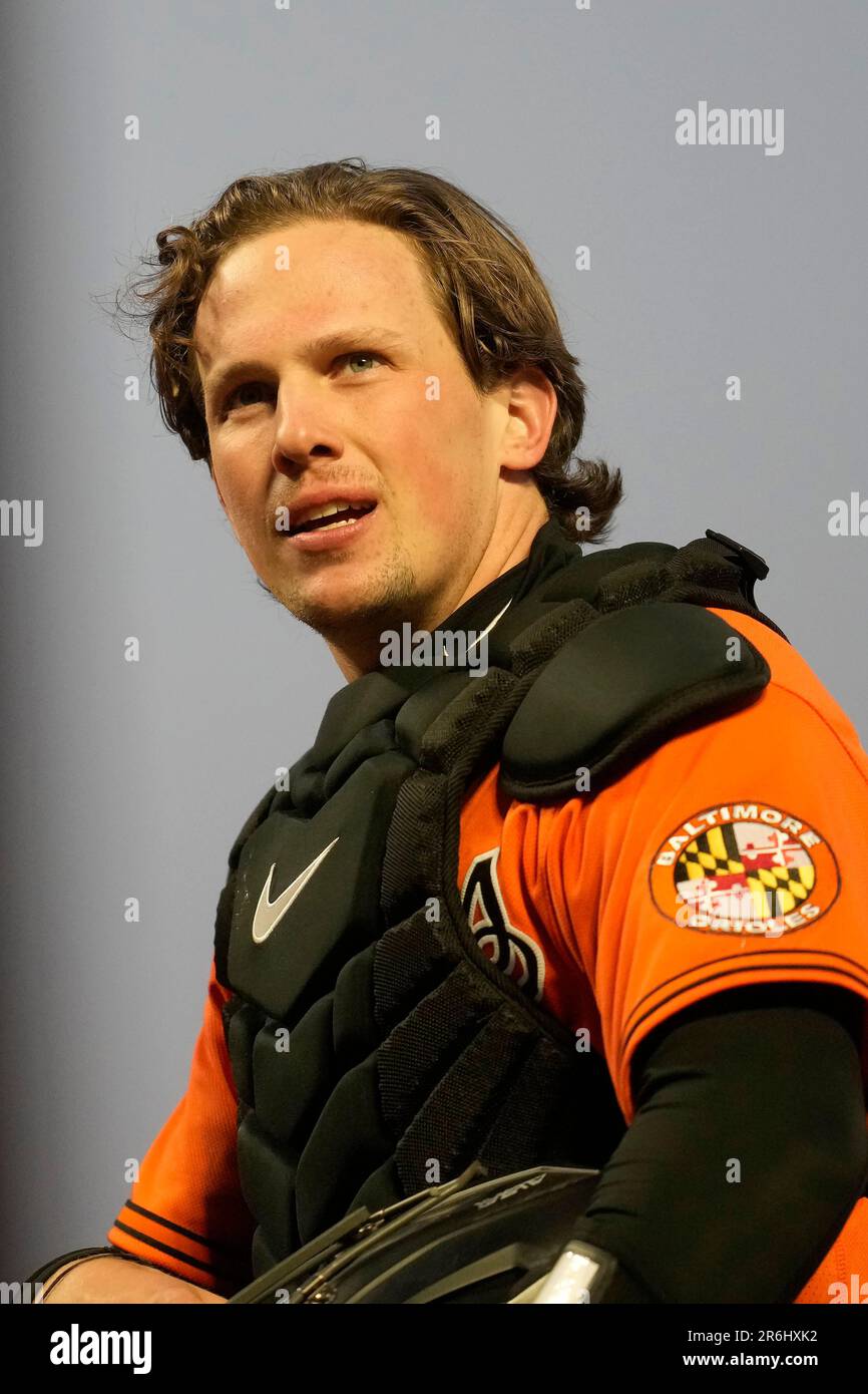 Baltimore Orioles' Adley Rutschman during a baseball game against the ...