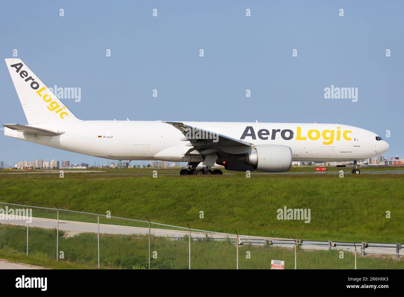 AeroLogic Boeing 777F, D-AALF, Taxiing for Takeoff at Pearson Airport ...