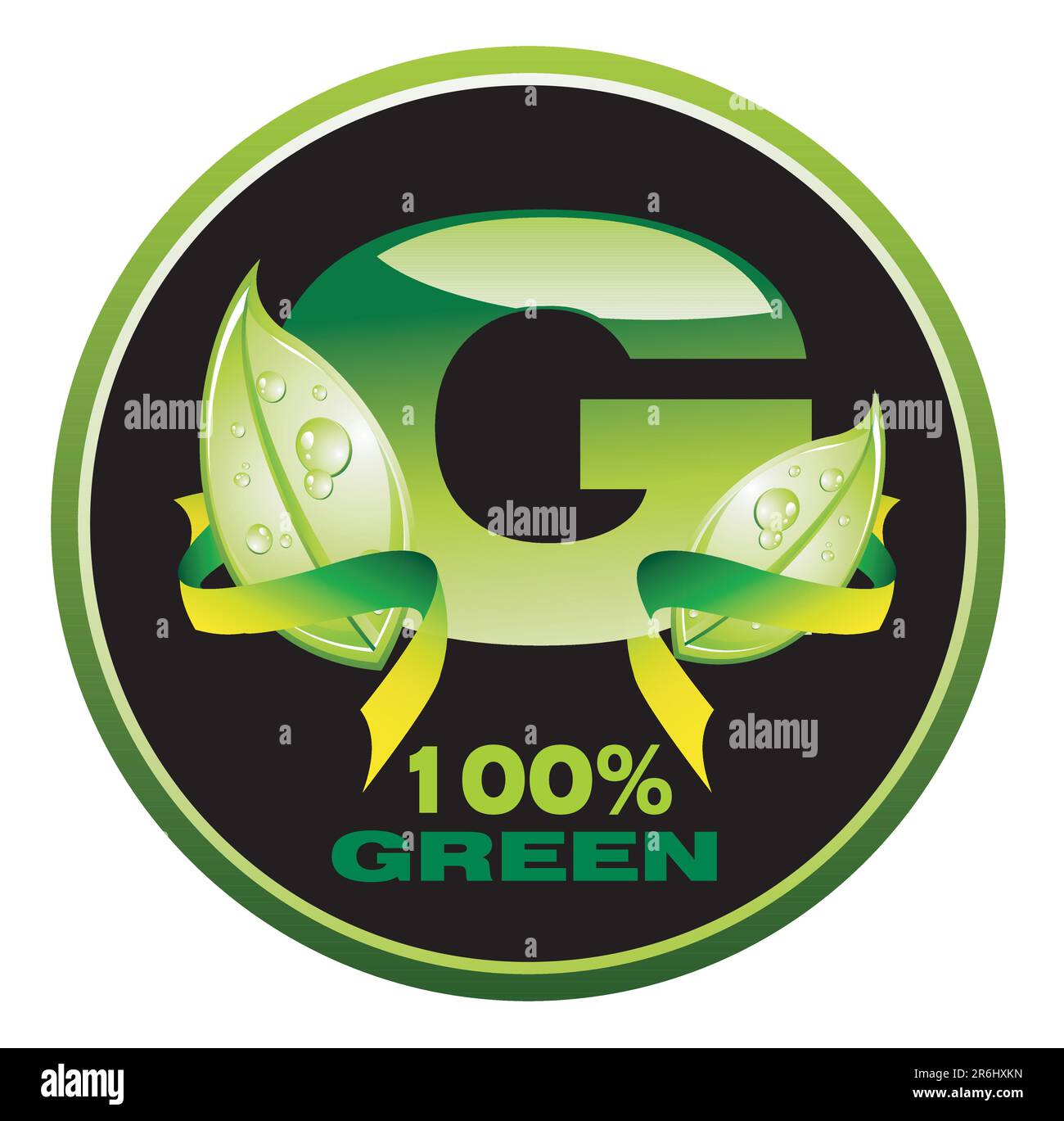 Bio and natural symbol tag with green design elements Stock Vector ...