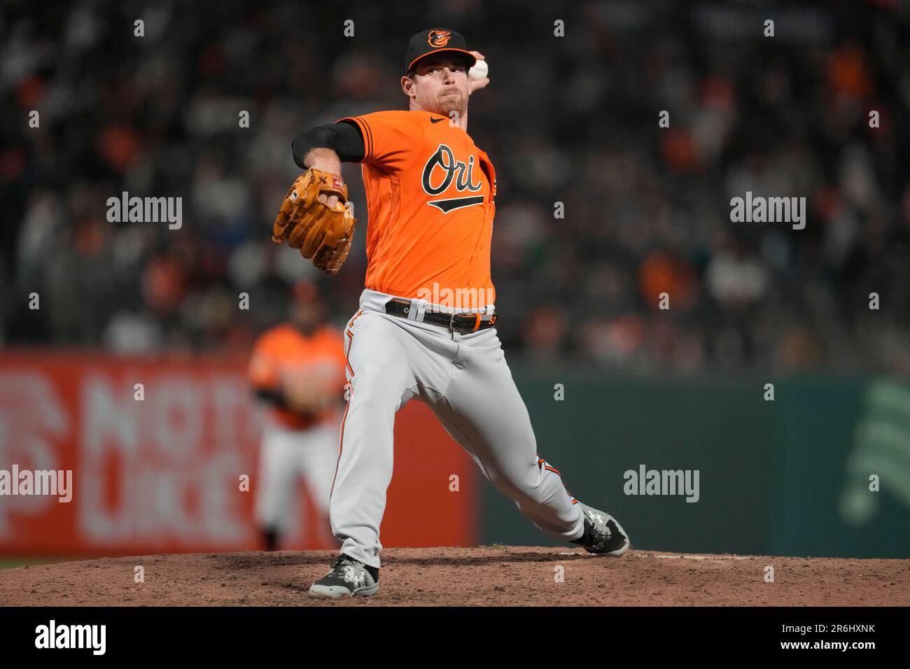 Baltimore Orioles pitcher Bruce Zimmermann during a baseball game ...