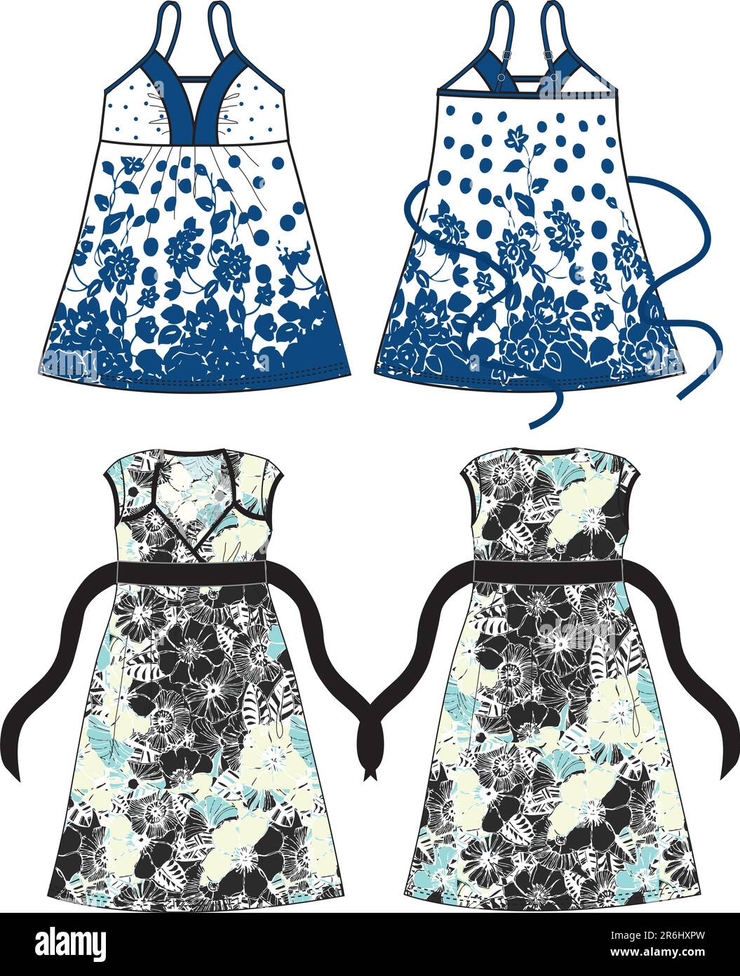 Women tops Stock Vector Images - Alamy