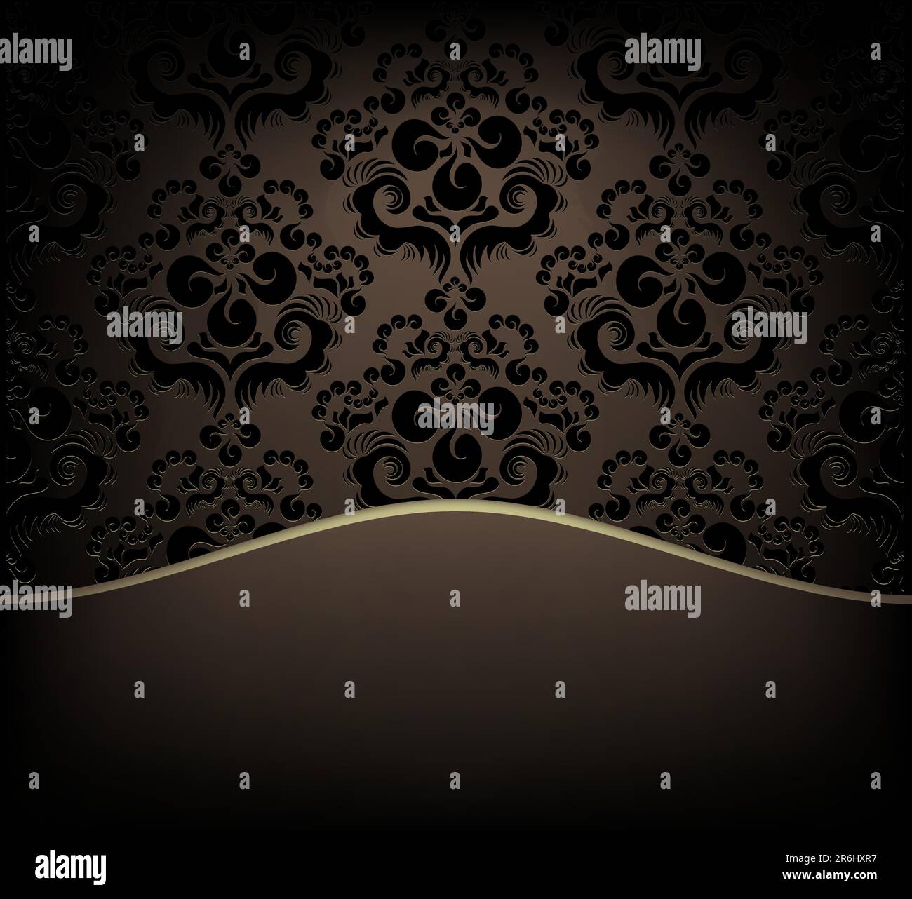 Vector decorative design background with floral ornament Stock Vector ...