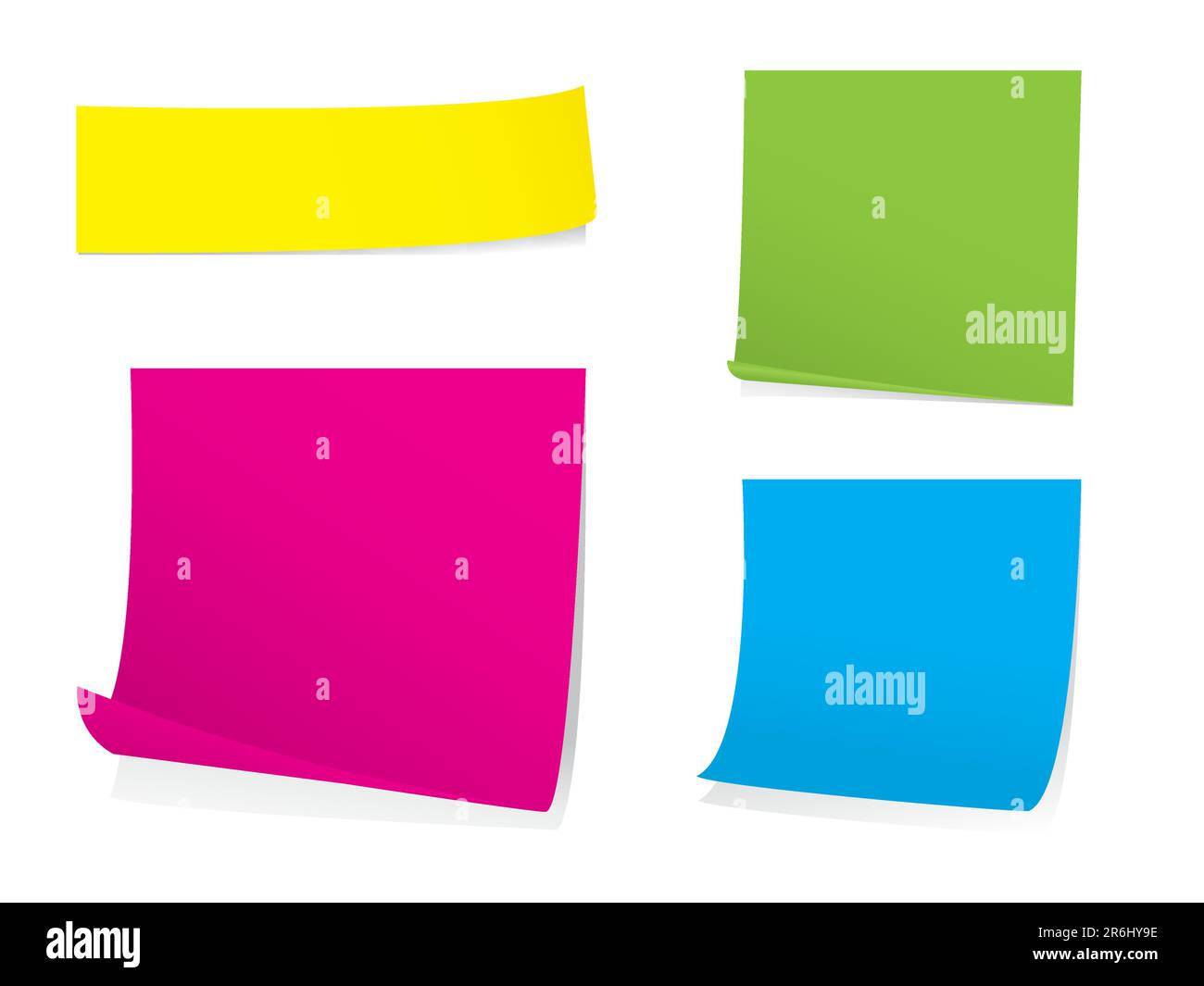 Pink post it Stock Vector Images - Alamy