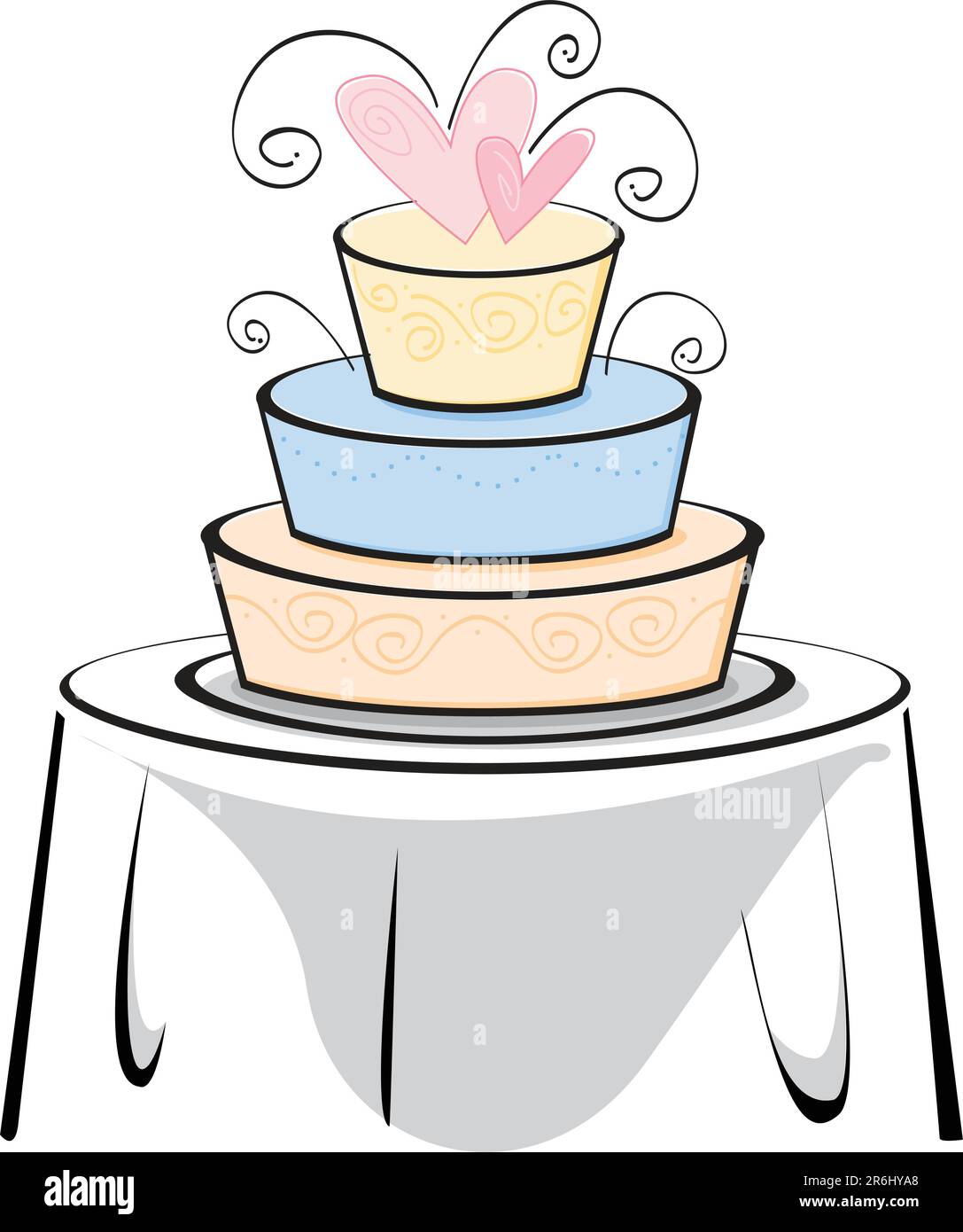 Wedding table presentation Stock Vector Images - Alamy