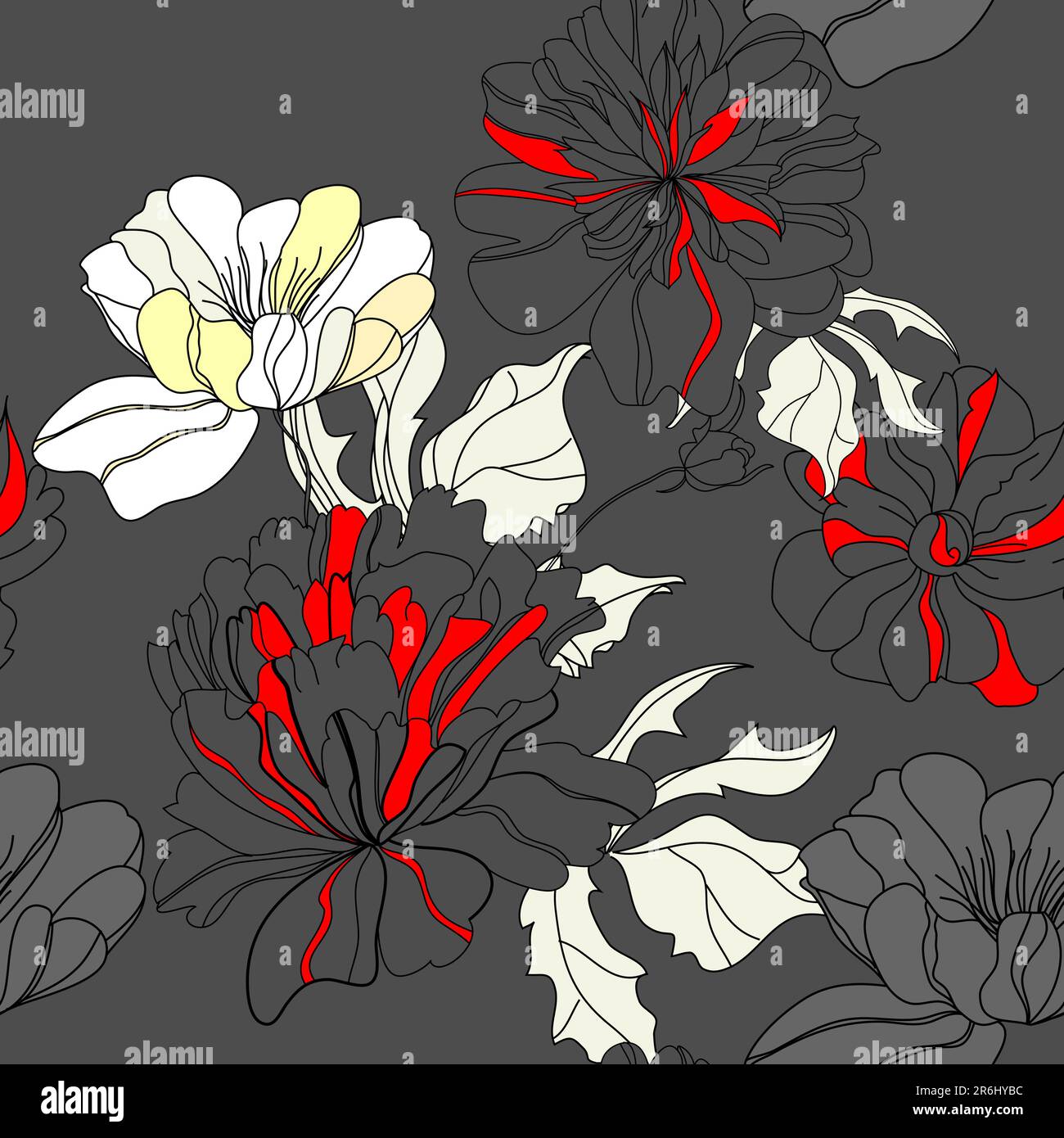 Decorative seamless wallpaper Stock Vector Image & Art - Alamy