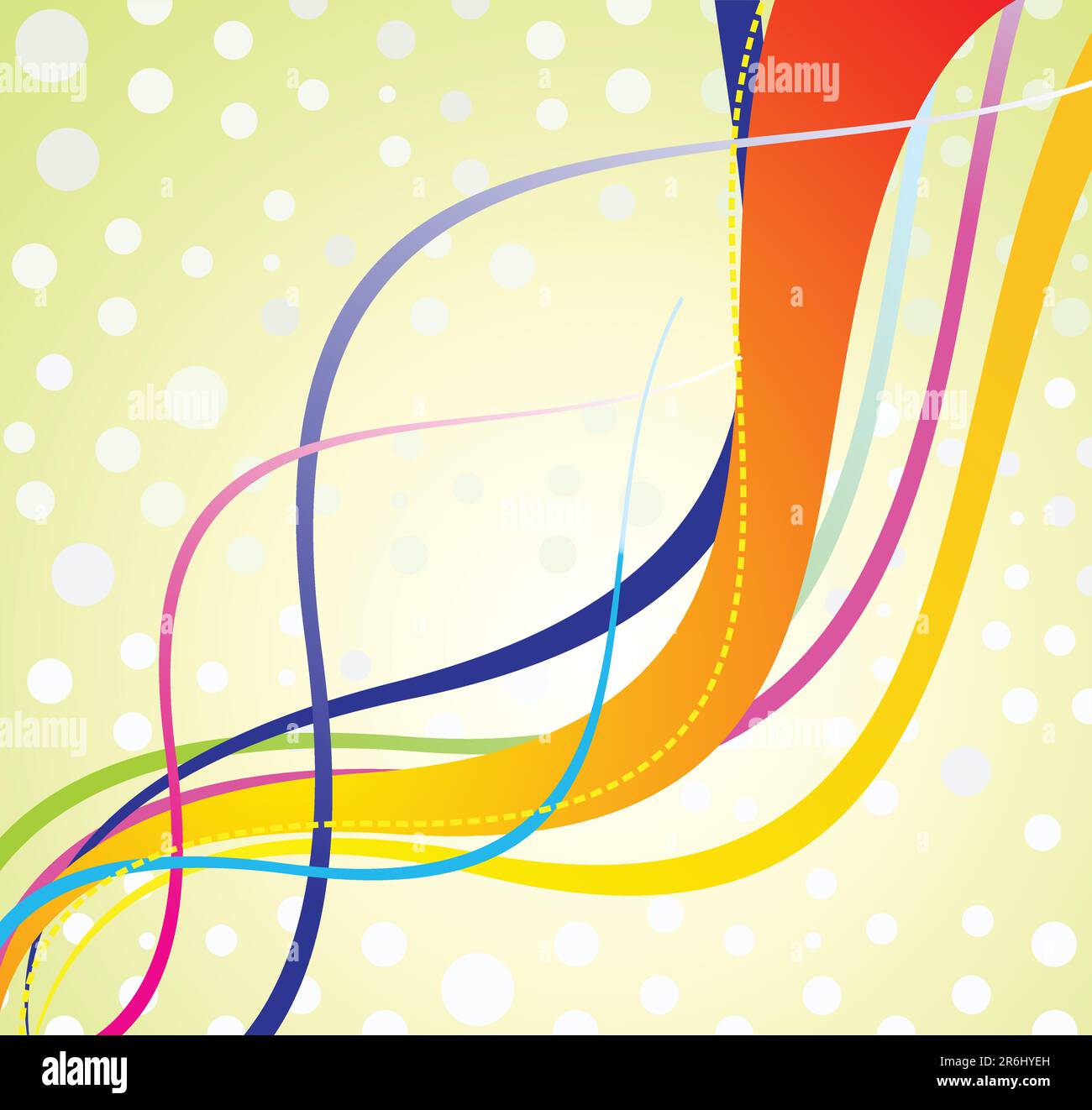 Abstract digital wave flow colorful Stock Vector Images - Alamy