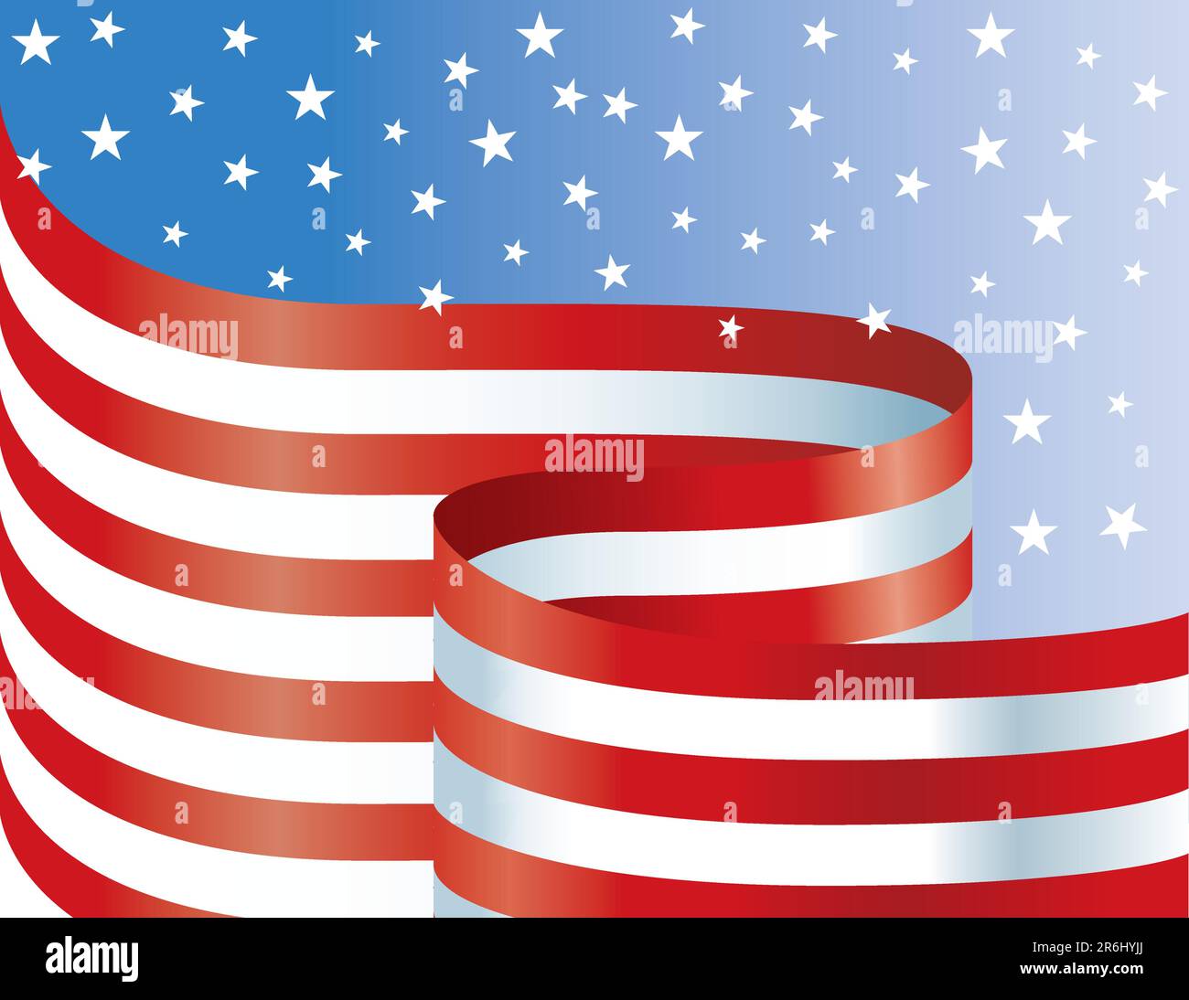 American Flag waving with falling stars Stock Vector Image & Art - Alamy