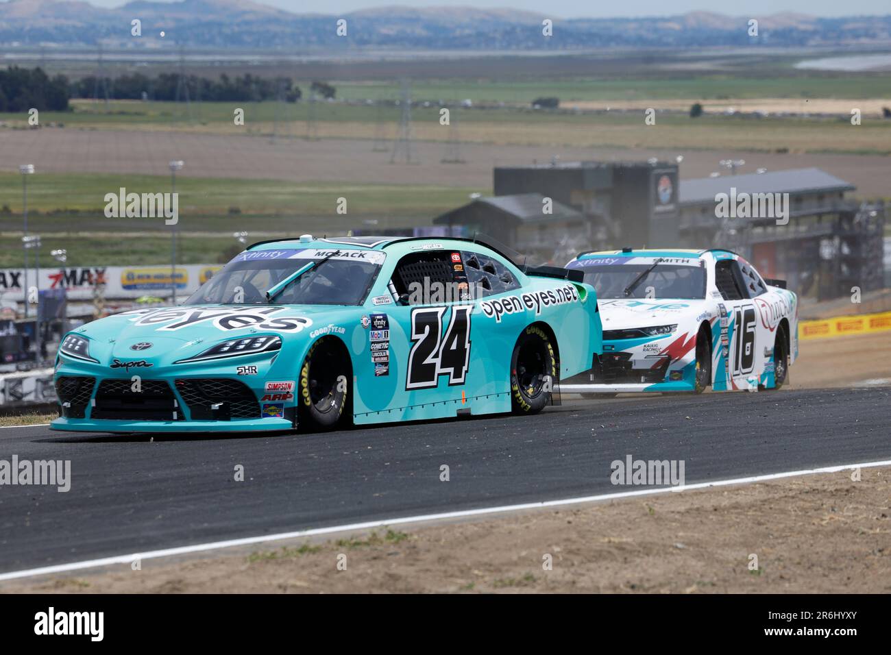 SONOMA, CA - JUNE 09: Connor Mosack (#24 Sam Hunt Racing Open Eyes ...