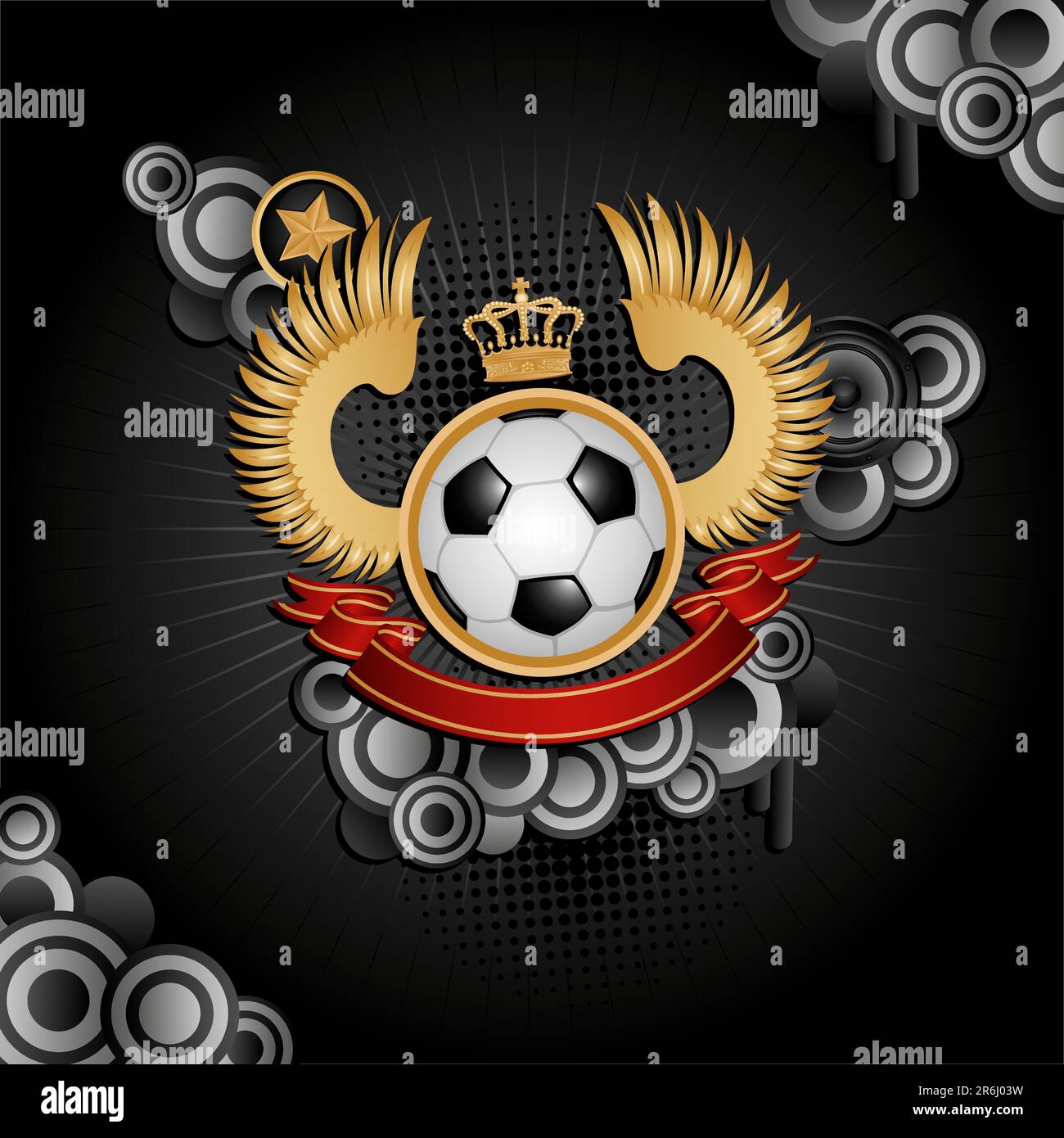 Football coat of arms. Vector illustration Stock Vector Image & Art - Alamy
