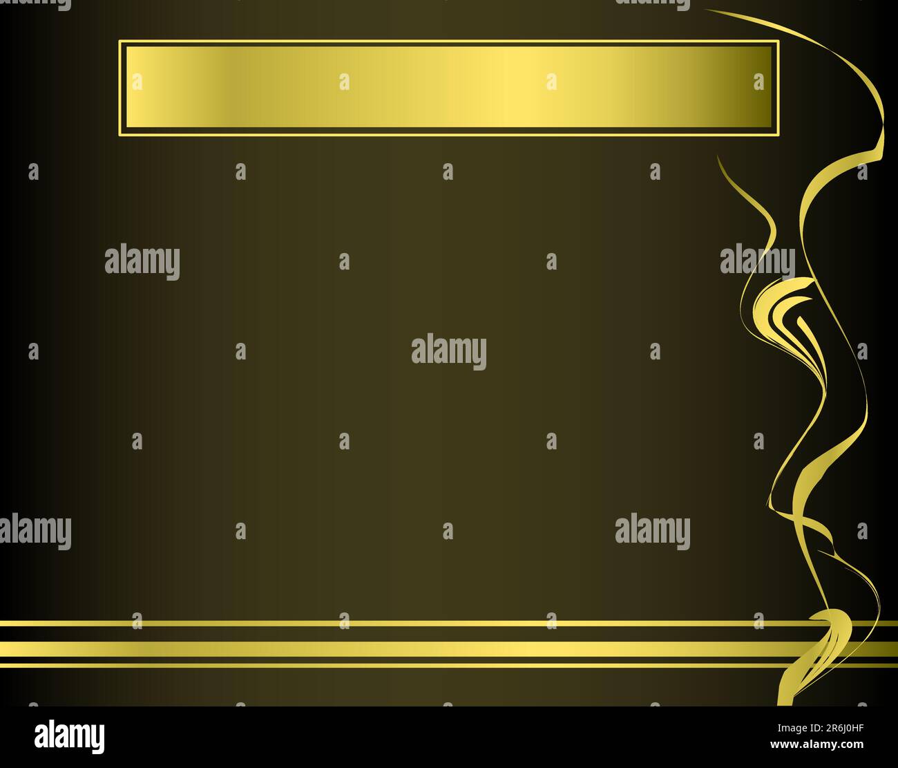 Gold slide frame Stock Vector Images - Alamy