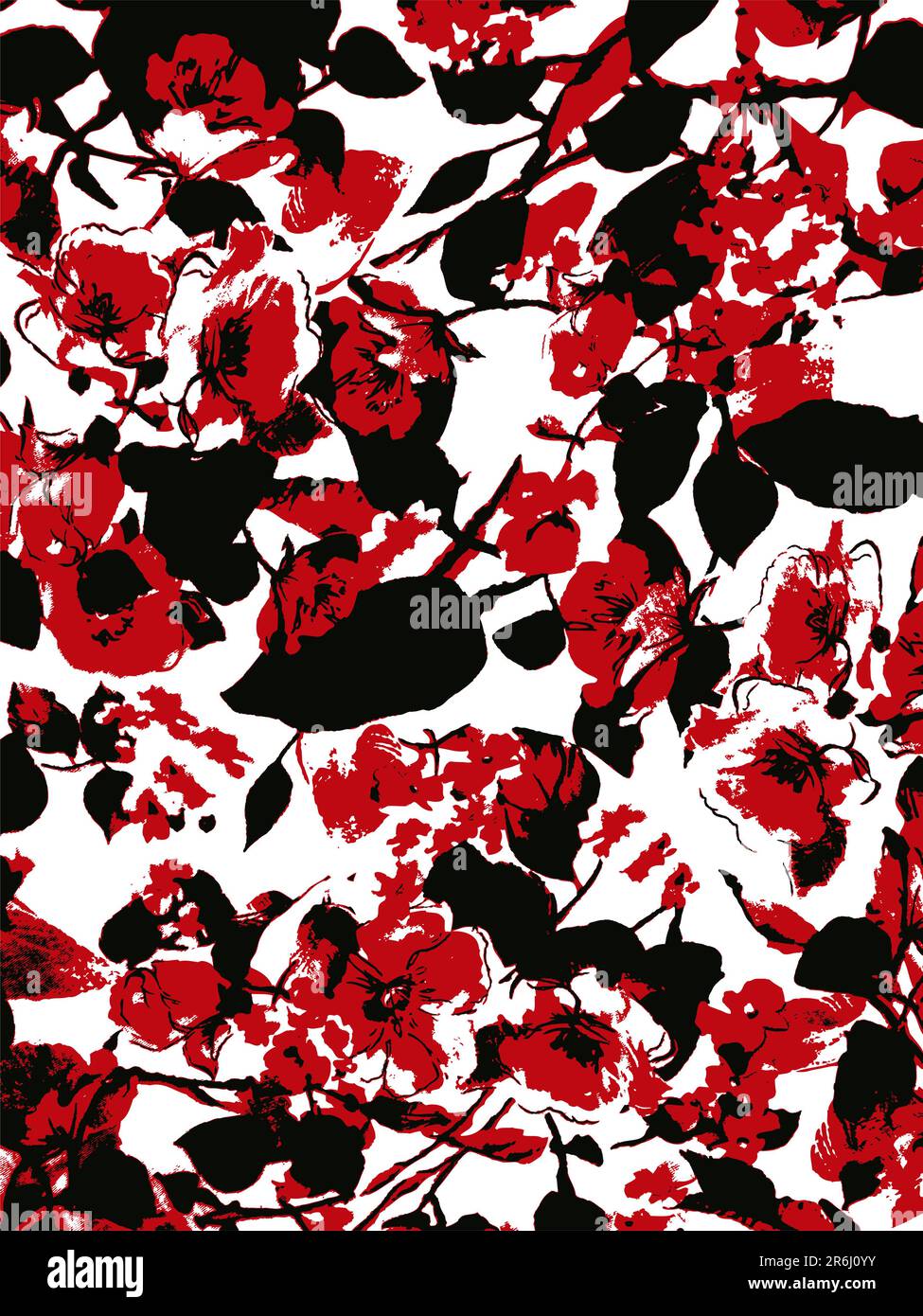 Beautiful flowers wrapping paper Stock Vector Images - Alamy