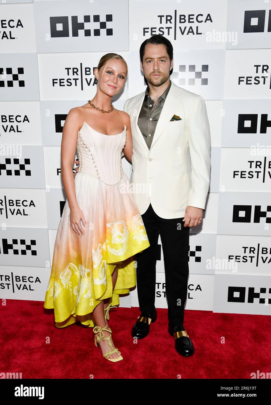 Richard Rankin, right, and girlfriend Sammie Russell attend the ...