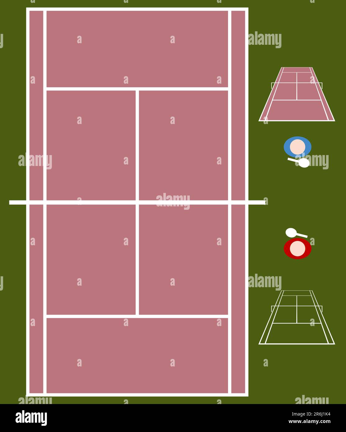 Tennis Court Diagram