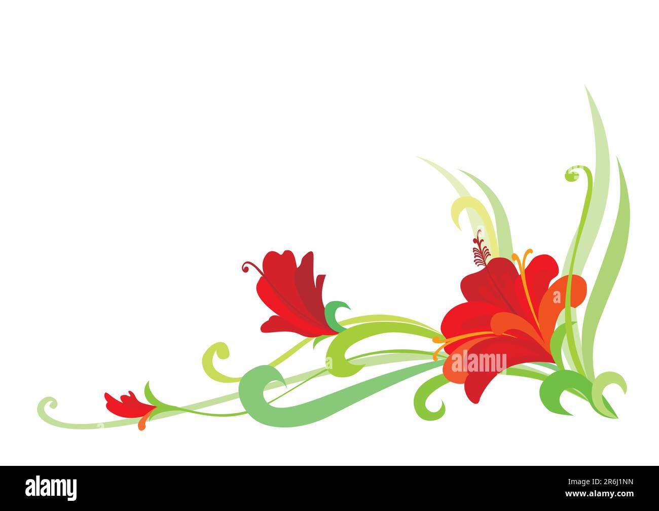 Painting element garden Stock Vector Images - Alamy