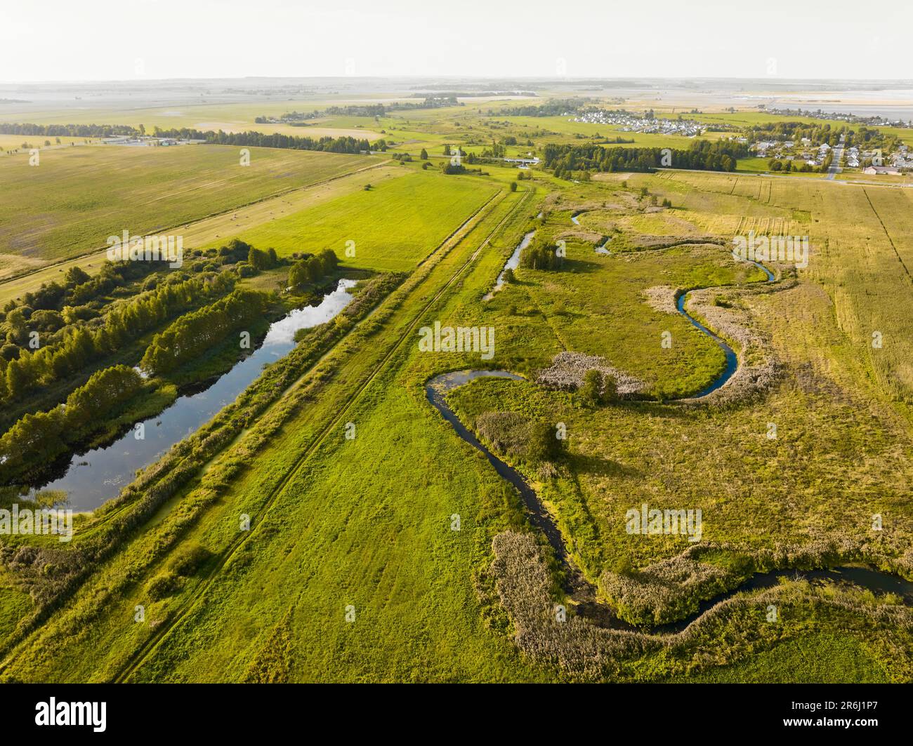 Small river irrigation canals hi-res stock photography and images - Alamy