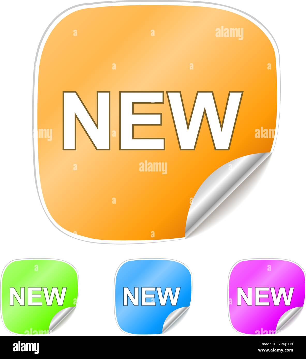 Vector rectangle labels hi-res stock photography and images - Alamy