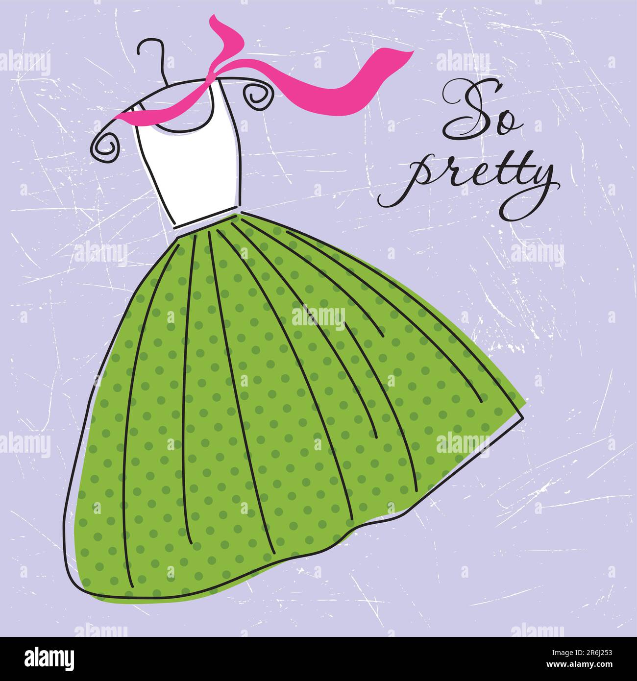 Vector Illustration Of Birthday Greeting Card With Nice Dress Stock Vector Image And Art Alamy