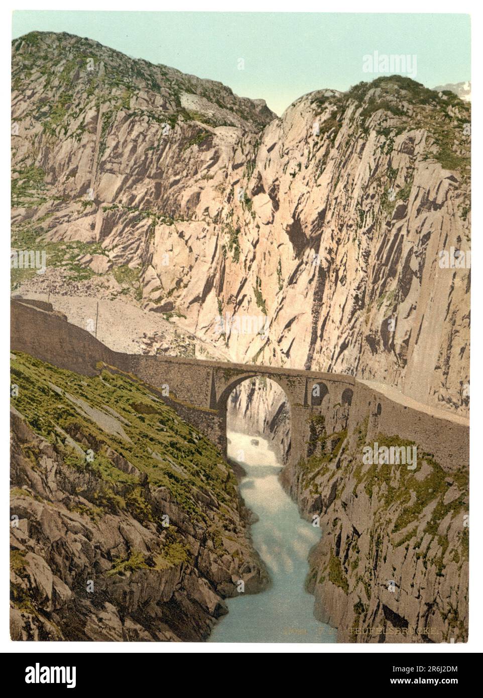 Teufelsebrücke "Devil's Bridge", Andermatt, Uri, Switzerland Stock ...