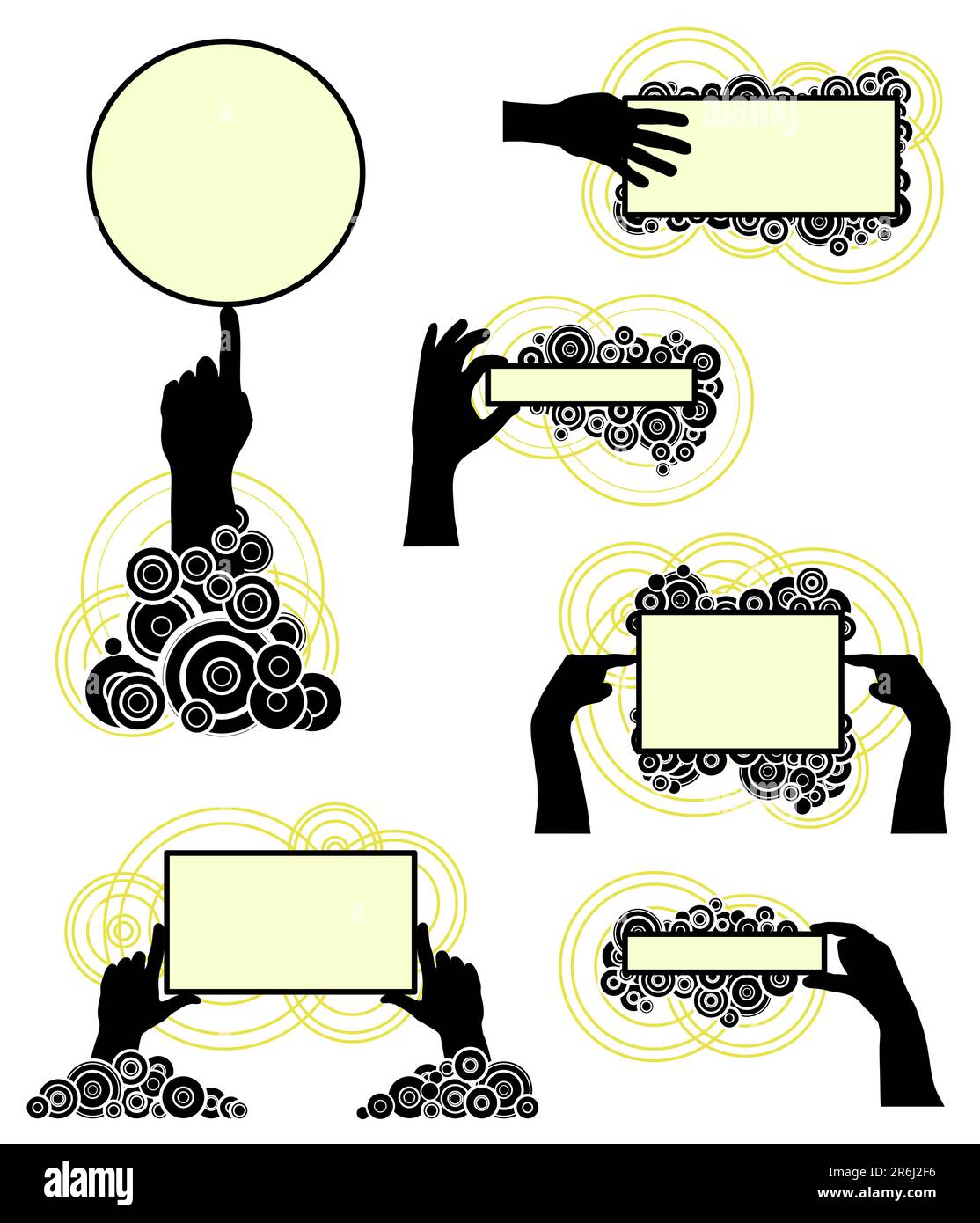 Hand held computer Stock Vector Images - Alamy