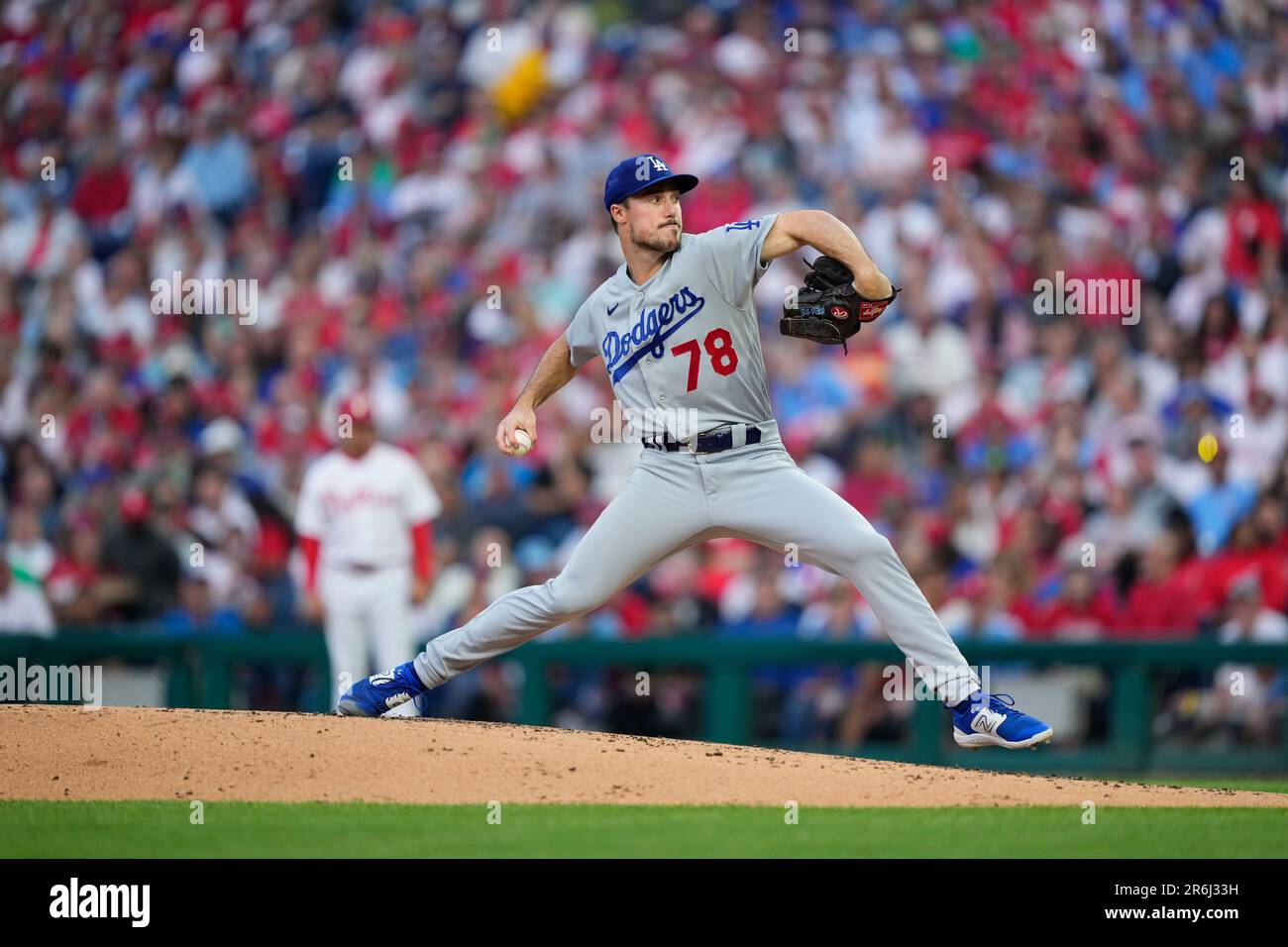 Los Angeles Dodgers' Michael Grove plays during the second inning of a ...