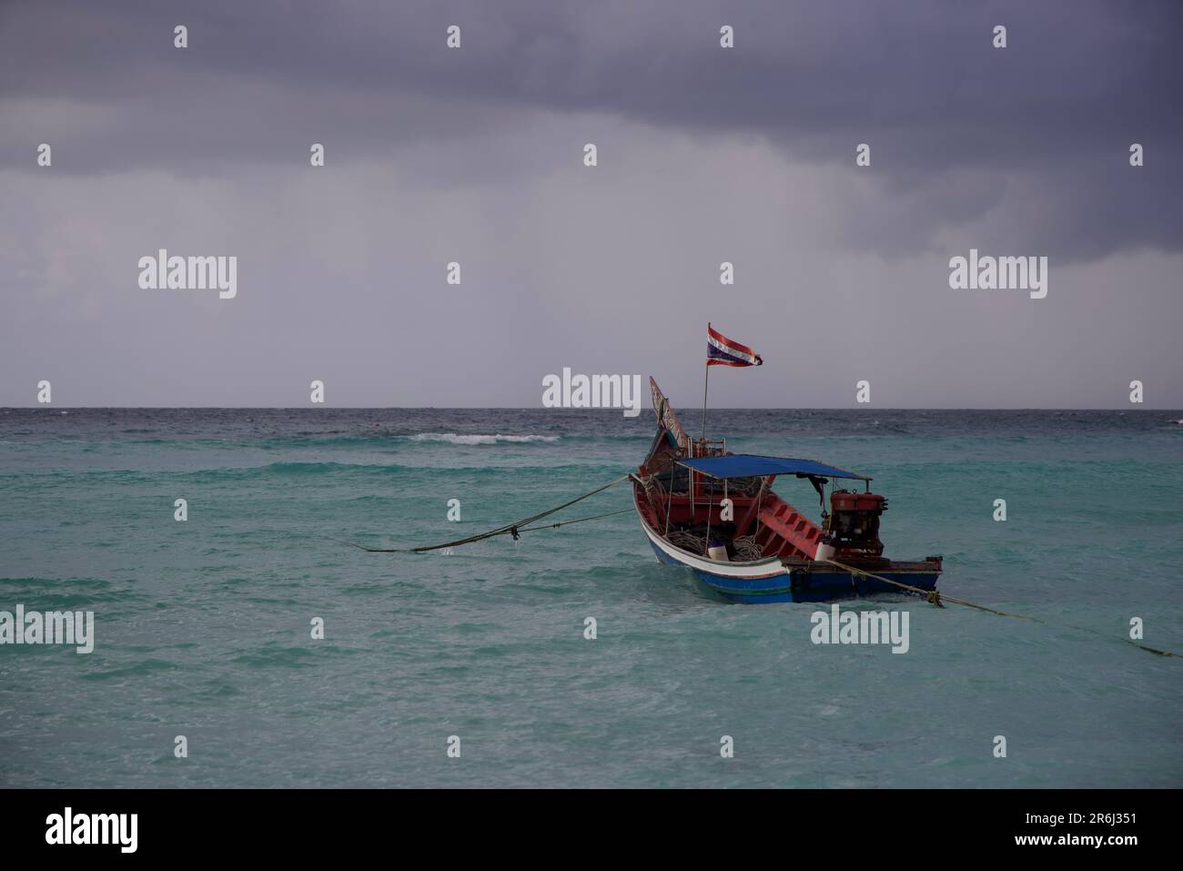 Boat windy island hi-res stock photography and images - Alamy