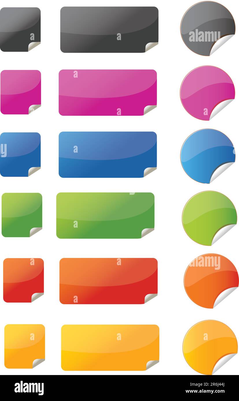 Buttons and stickers hi-res stock photography and images - Alamy