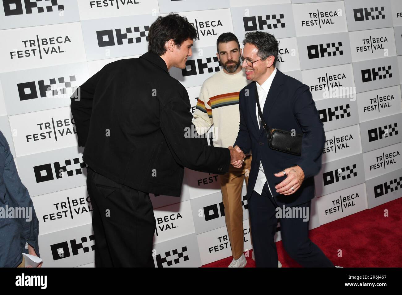 New York, USA. 09th June, 2023. Jacob Elordi, Marc Benardout and ...