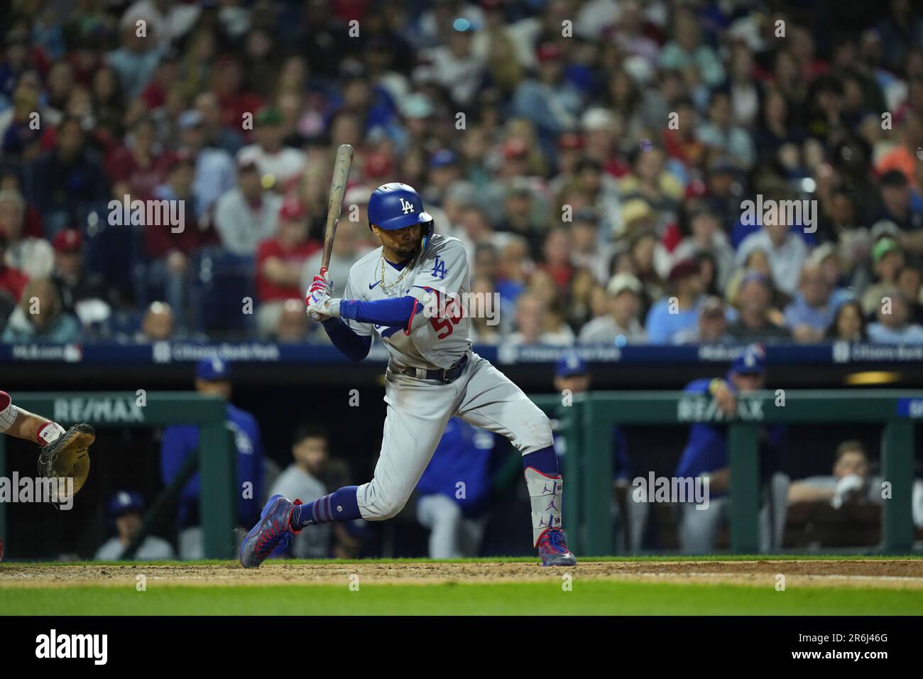 Los Angeles Dodgers' Mookie Betts plays during the seventh inning of a ...