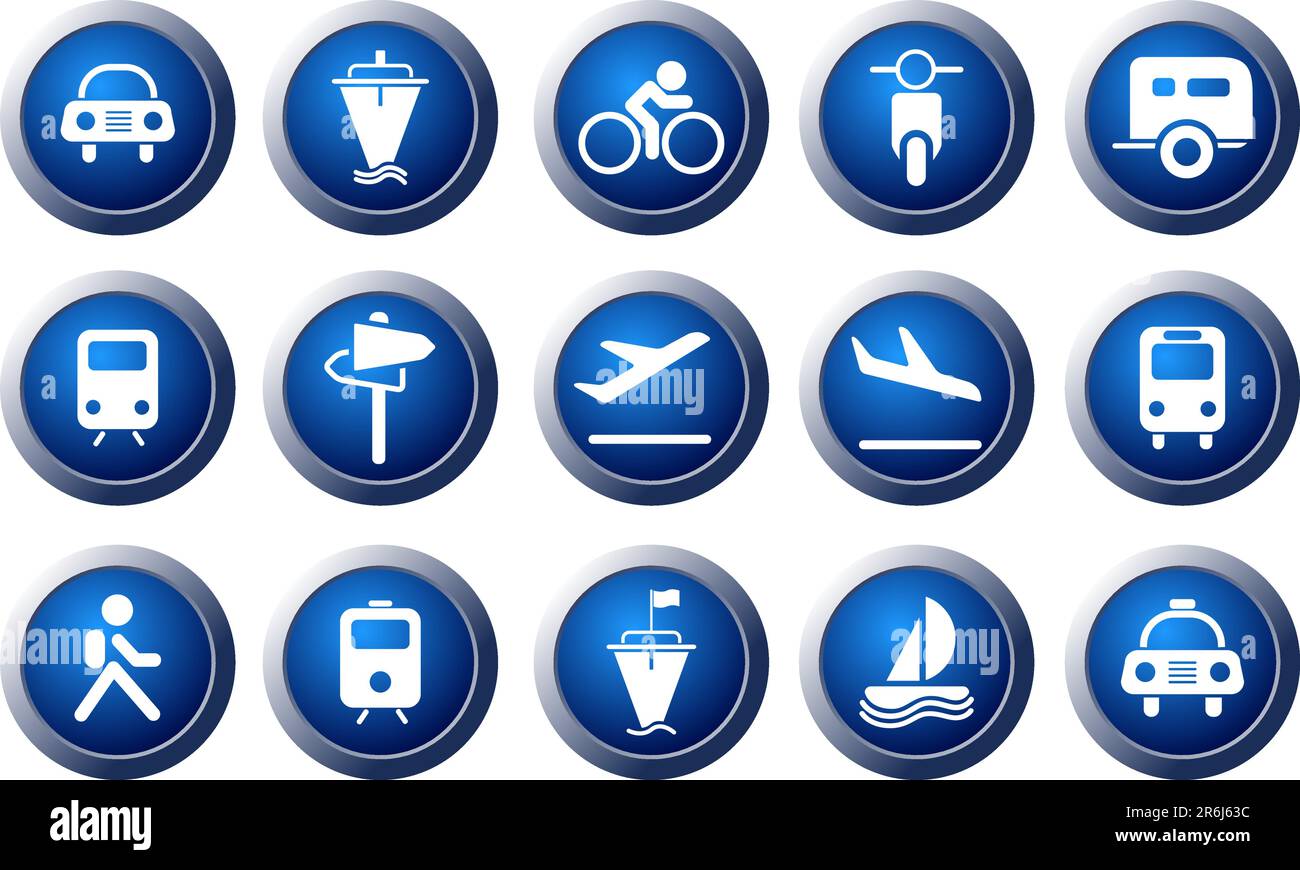 Transportation and Vehicle icons Stock Vector Image & Art - Alamy