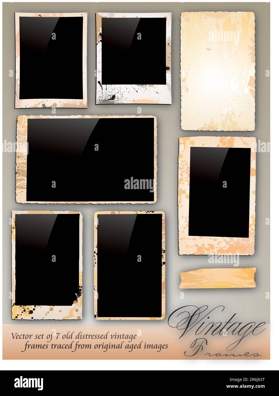 Photograph page from historic Cut Out Stock Images & Pictures - Alamy