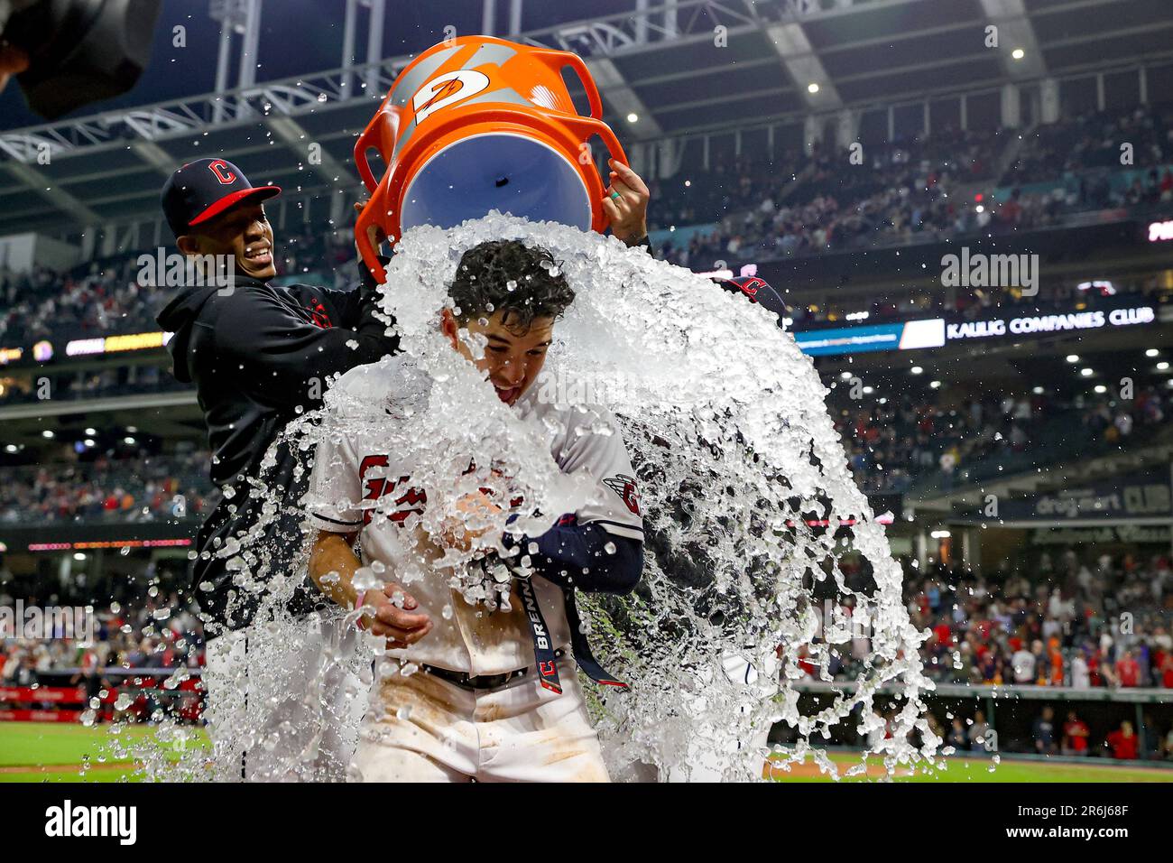 CLEVELAND, OH - JUNE 09: Cleveland Guardians right fielder Will Brennan ...