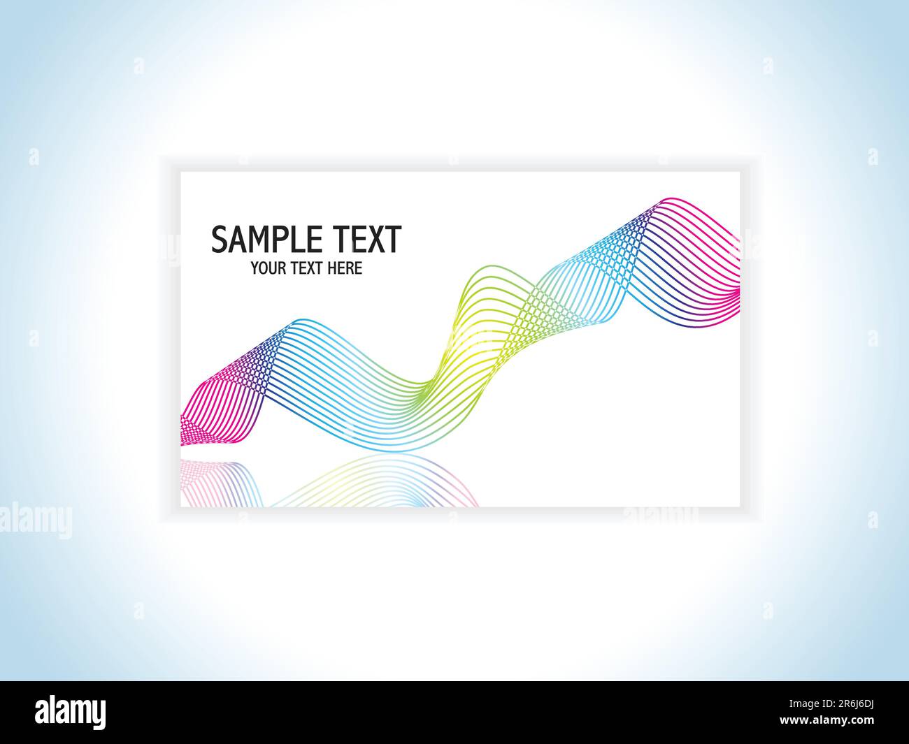 abstract colorful business card vector illustration Stock Vector Image ...
