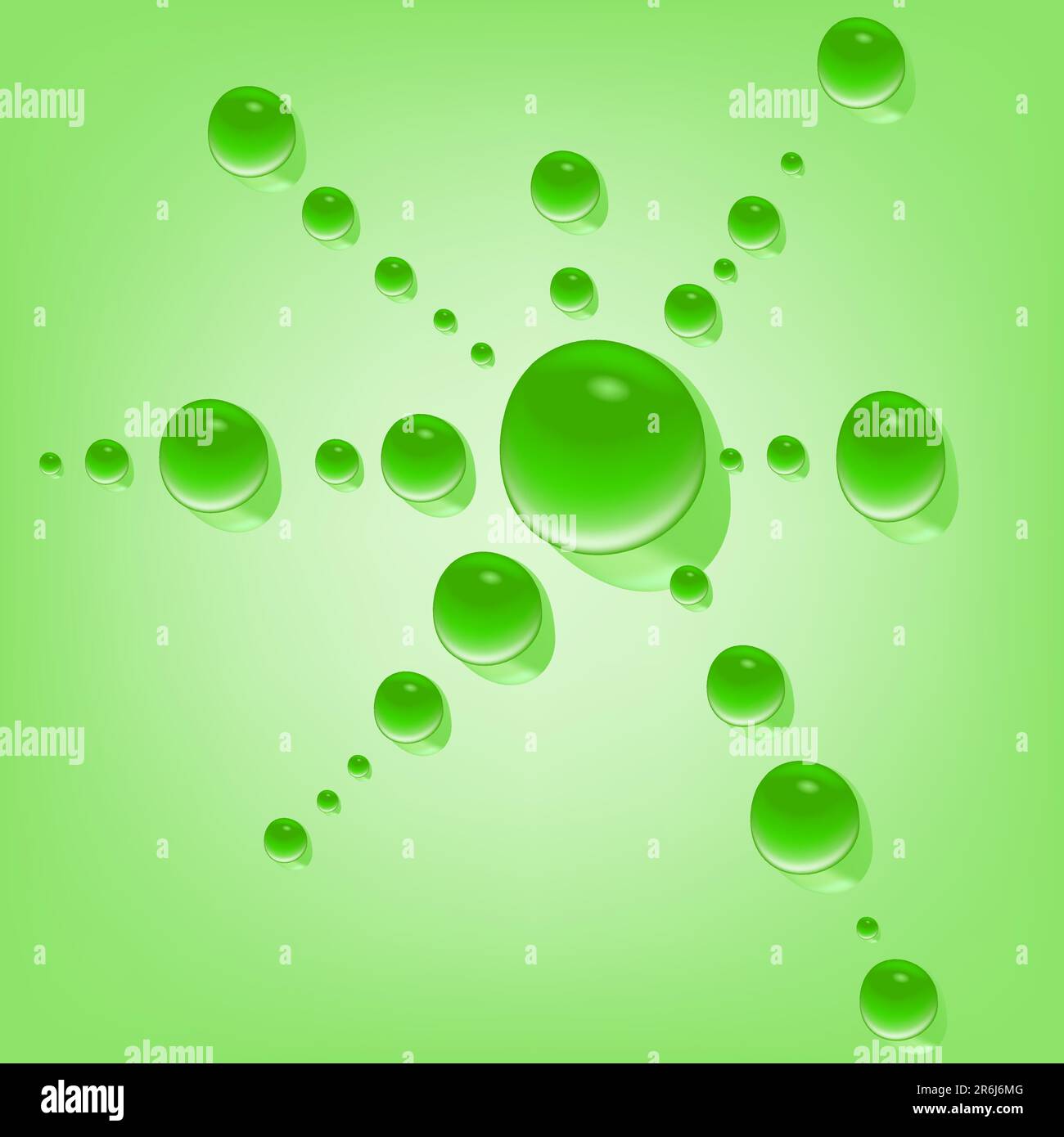 Water Drop 04 - Green drops as vector illustration Stock Vector Image ...