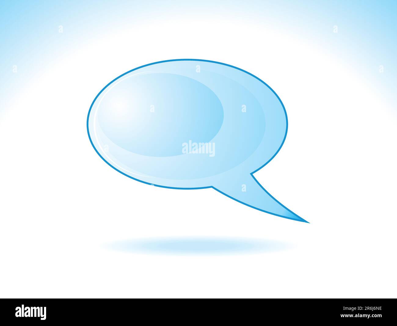 abstract callout shape with blue background vector illustration Stock ...