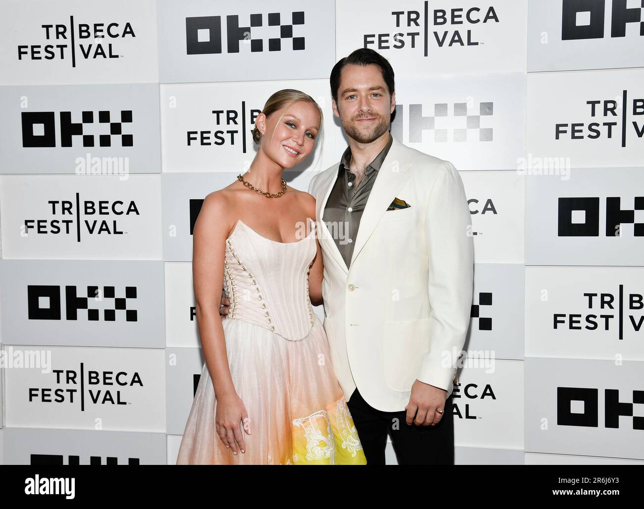 Richard Rankin, right, and girlfriend Sammie Russell attend the ...