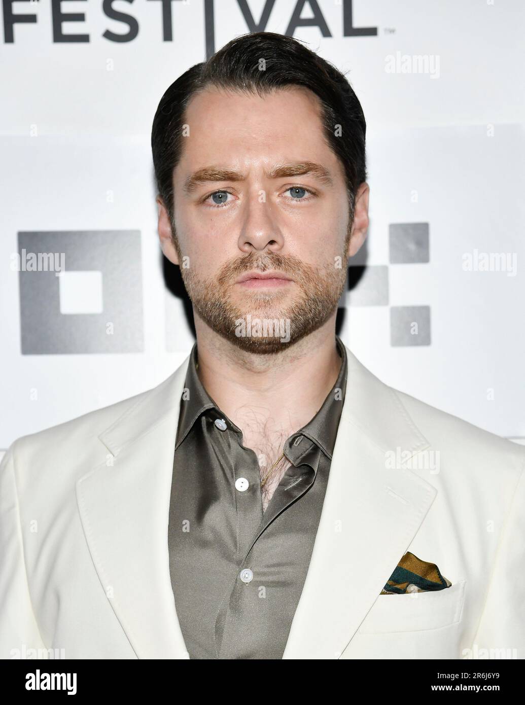 Richard Rankin attends the premiere of "Outlander" season 7 during the ...