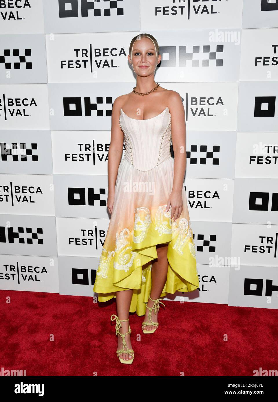 Sammie Russell attends the premiere of "Outlander" season 7 during the ...