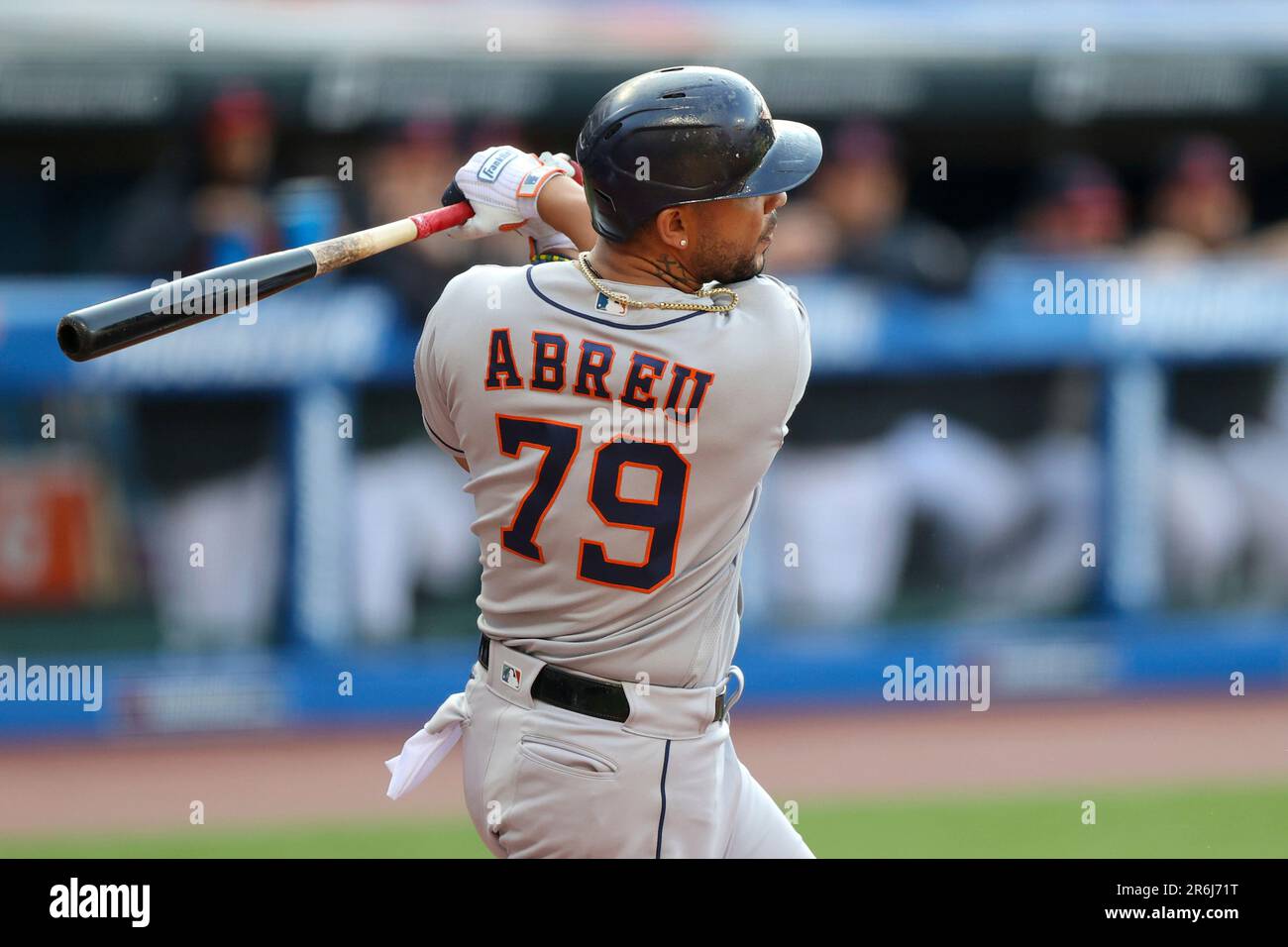CLEVELAND, OH - JUNE 09: Houston Astros first baseman Jose Abreu (79 ...