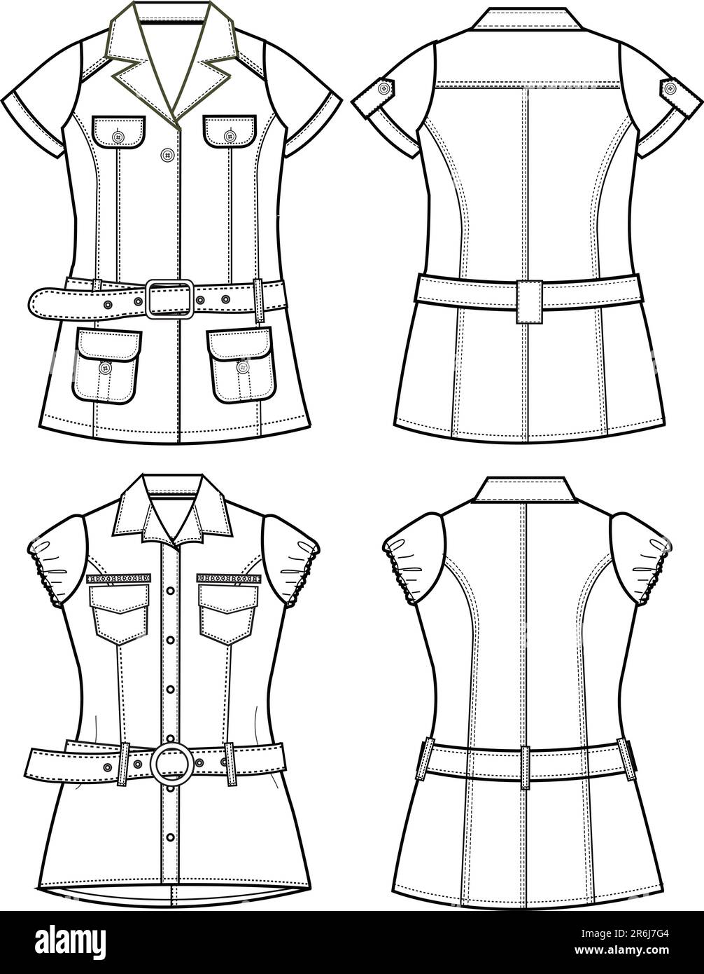 Tunics Stock Vector Images - Alamy