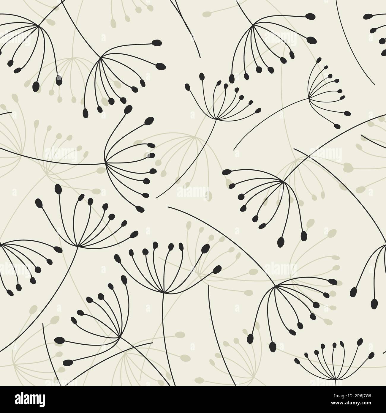 Seamless vector floral background. For easy making seamless pattern ...